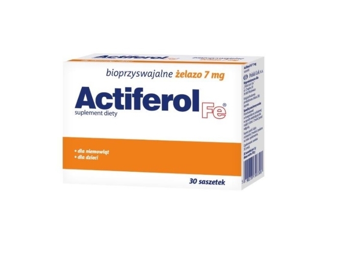 ACTIFEROL FE 7 mg 30 saszetek w Apteka internetowa | Leki suplementy ...